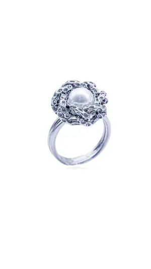 BAYEMEYC Ophidia Statet Ring - Silver
