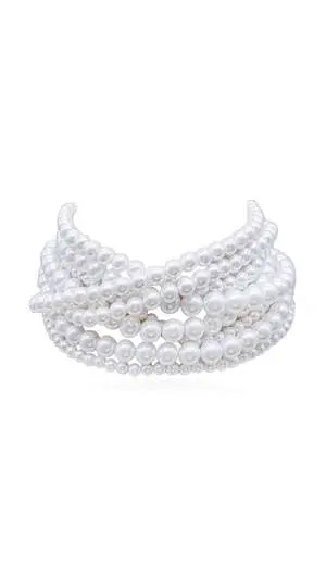BAYEMEYC Isla Grande Pearl Necklace - White