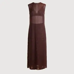TOHEN Anouk Three Piece Midi Dress Set - Brown