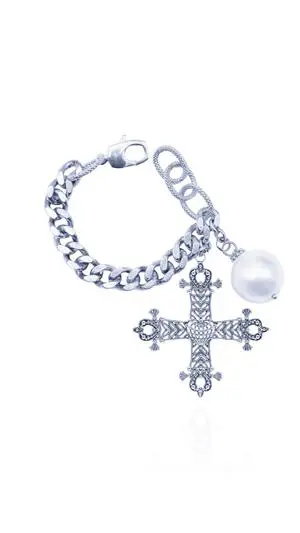 BAYEMEYC Sangria Pearl Bracelet - Silver