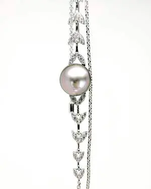 SMUCCII Willow Tahitian Pearl Bracelet - Silver