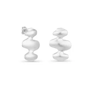 Joidart Small -plated Earrings Sinuara - Silver