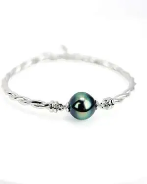 SMUCCII Mossia Tahitian Pearl Bracelet - Silver