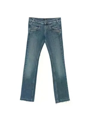 Miu Miu Raw-hem Denim Trousers