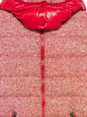 Moncler Quilted Hooded Jacket - Red