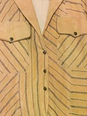 Roberto Cavalli Stud-embellished Leather Jacket