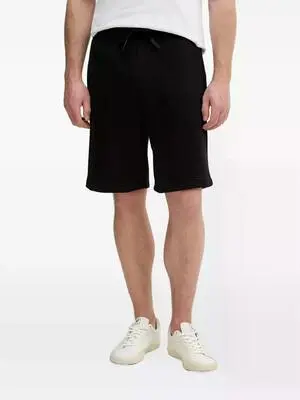 TRUSSARDI Logo-embroidered Drawstring Shorts - Black