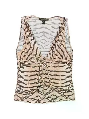Roberto Cavalli 2000s Animal-print Blouse - Neutrals