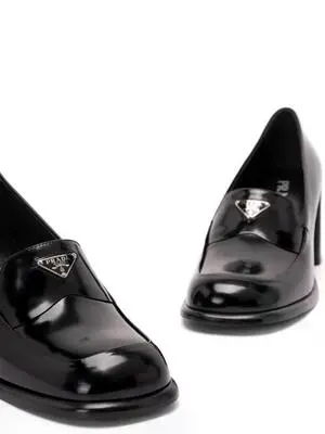 Prada Brushed Leather Loafers