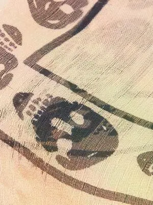 Alexander McQueen Skull Print Square Scarf