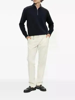 Paul & Shark Quarter-zip Stand-up Collar Sweater
