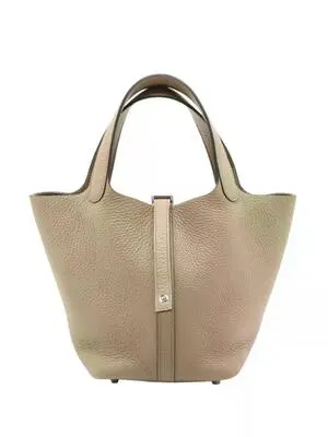 Hermès 2023 Clemence Picotin Lock 18 Handbag - Neutrals