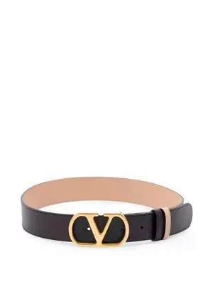 Valentino Garavani Vlogo Signature Reversible Belt - Black