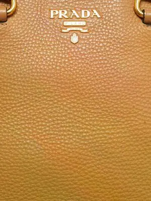 Prada Vitello Leather Dome Satchel Bag