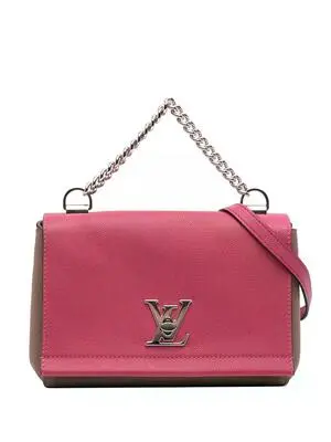 LOUIS VUITTON 2021-2026 Bicolor Leather Lockme Ii Bb Satchel - Brown
