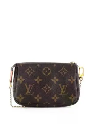 LOUIS VUITTON Pochette Accessoires Monogram Canvas Mini Clutch Bag