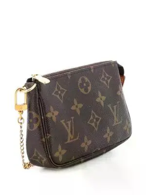 LOUIS VUITTON Pochette Accessoires Monogram Canvas Mini Clutch Bag