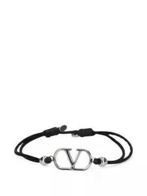 Valentino Garavani Vlogo Signature Cord Bracelet - Silver