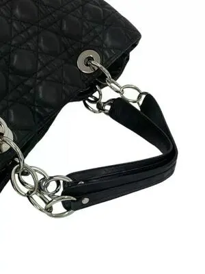 Dior 2000-2015 Cannage Soft Shopper Tote Bag