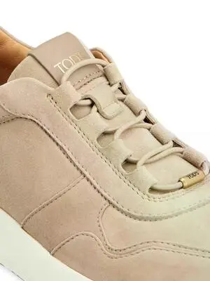 TOD'S Red Dot Sneakers In Suede