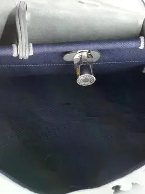 Hermès Herbag Zip Leather And Toile 31 Shoulder Bag