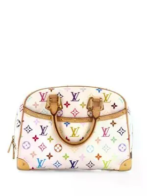 LOUIS VUITTON Trouville Handbag Monogram Multicolor Satchel - White