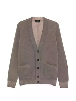 AROVESCIO Button-up Knitted Cardigan - Brown