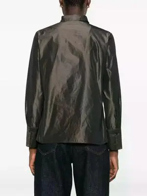 ROSSO 35 Bow-detail Long-sleeve Shirt