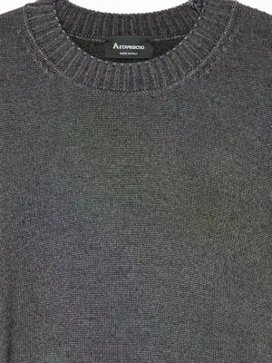 AROVESCIO Crew-neck Ribbed-trim Sweater