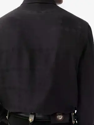Versace Jacquard Silk Crêpe Satin Silk Shirt