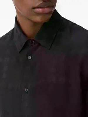 Versace Jacquard Silk Crêpe Satin Silk Shirt