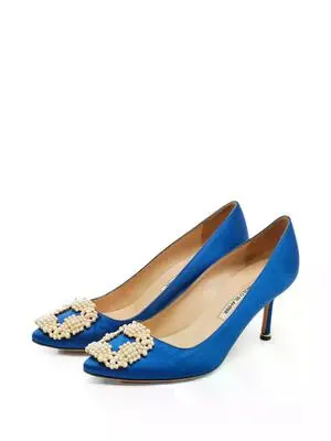 Manolo Blahnik Hangisi Pointed-toe Pumps