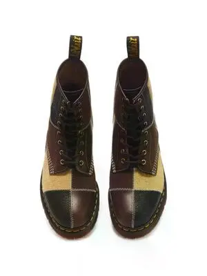 Dr. Martens 1460 Patchwork Lace-up Boots - Brown