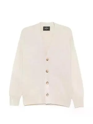 GRAN SASSO Button-up V-neck Cardigan - Neutrals