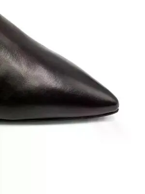 MARA BINI Leather Ankle Boots - Black