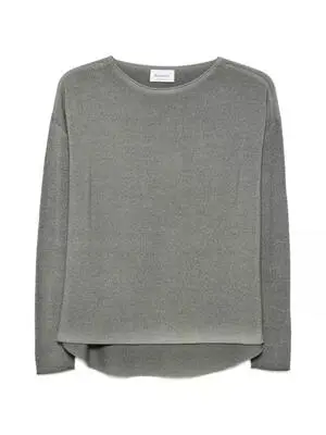 AROVESCIO Boat-neck Long-sleeve Sweater - Green