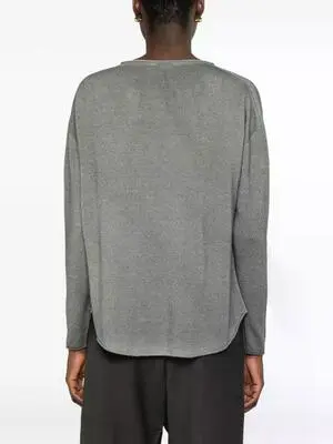 AROVESCIO Boat-neck Long-sleeve Sweater