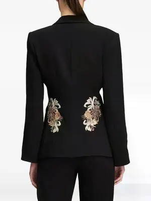 Cinq À Sept Floral-embroidered Blazer