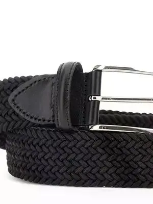 ATHISON Braided Leather-trim Belt