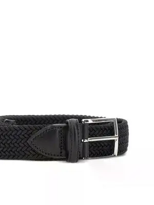 ATHISON Braided Leather-trim Belt