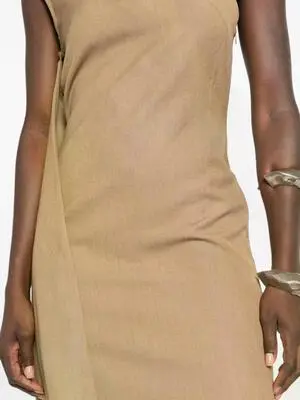Source Unknown Hasta Asymmetric Maxi Dress