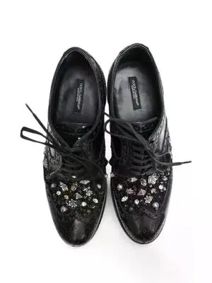 Dolce & Gabbana Embellished Studded Brogue Shoes