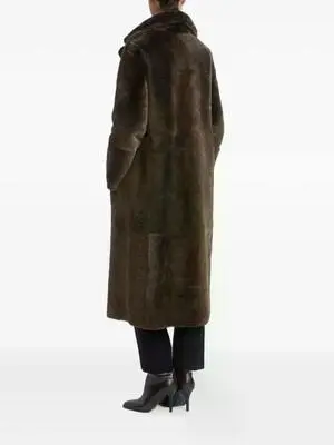 YVES SALOMON Reversible Belted Shearling Coat
