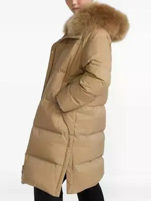 YVES SALOMON Fur-trim Hooded Down Coat