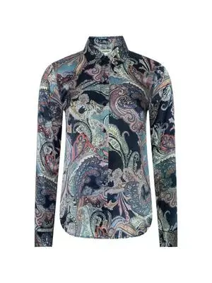 L'Agence Tyler Paisley-print Blouse - Blue
