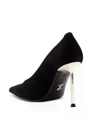 SERGIO LEVANTESI Suede Pointed-toe Pumps