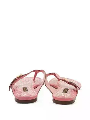 LOUIS VUITTON Plaque Thong Sandals