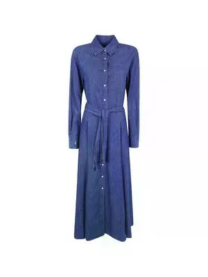 Polo Ralph Lauren Belted Button-down Midi Dress