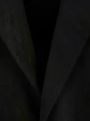 Yohji Yamamoto Wool Zip-detail Notch-lapel Jacket