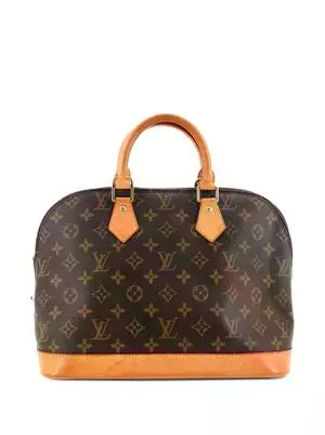 LOUIS VUITTON Monogram Canvas Alma Pm Satchel - Brown